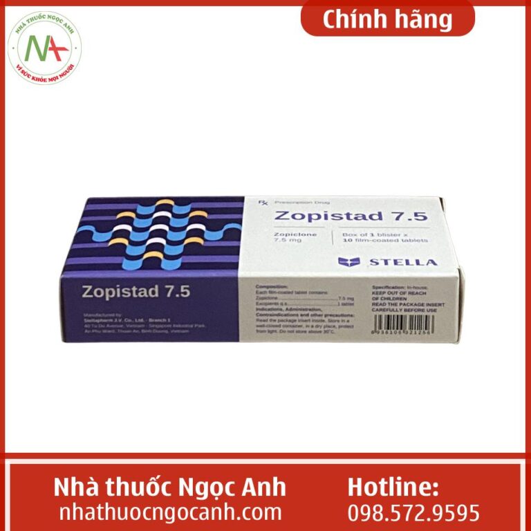 Thuốc Zopistad 7.5 có gây nghiện không, giá bao nhiêu, mua ở đâu