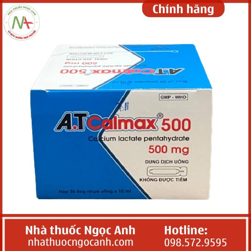 Thuốc A.T Calmax 500 hiệu quả hàng đầu cho người thiếu Canxi