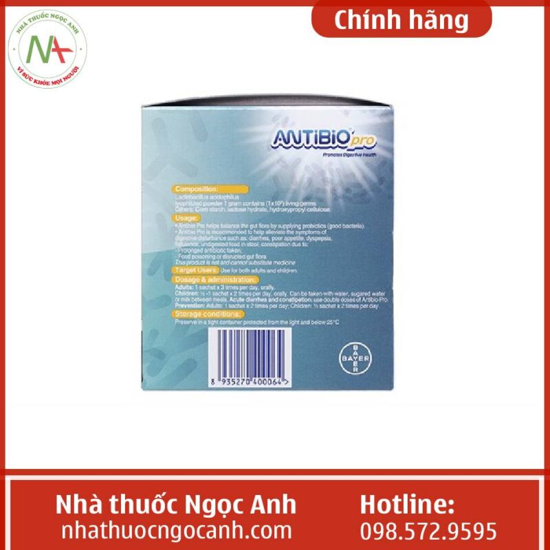 Thuốc Antibio Pro uống trước hay sau ăn, giá bao nhiêu, mua ở đâu