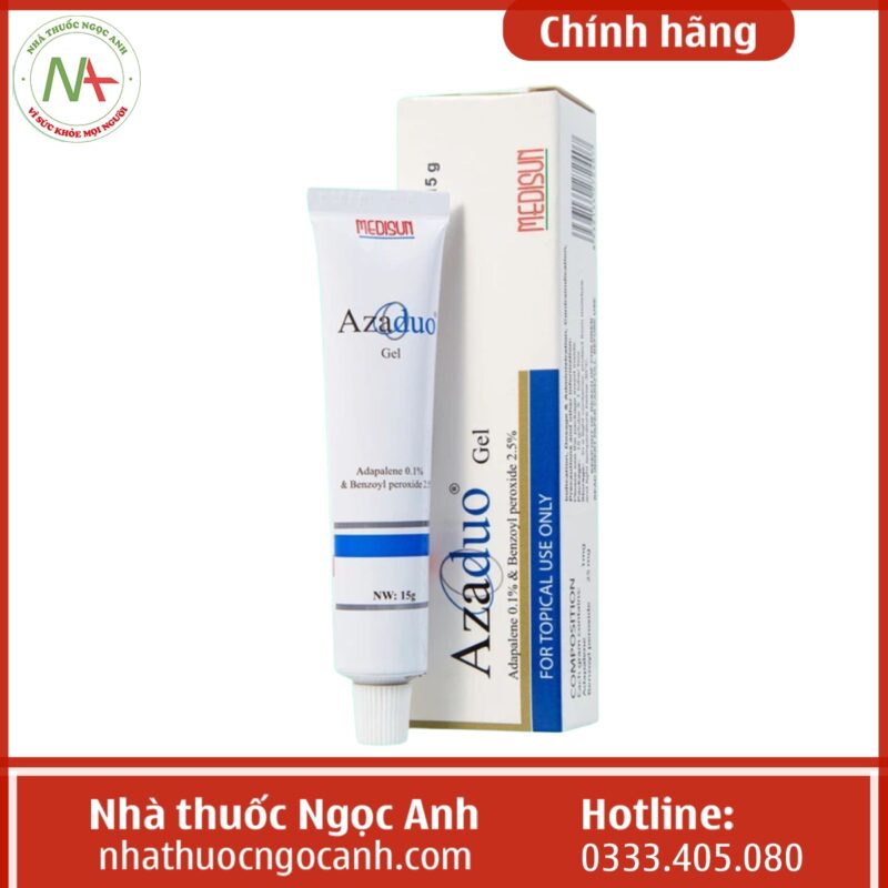 Thuốc Azaduo Gel 15g có đẩy mụn không, giá bao nhiêu, mua ở đâu