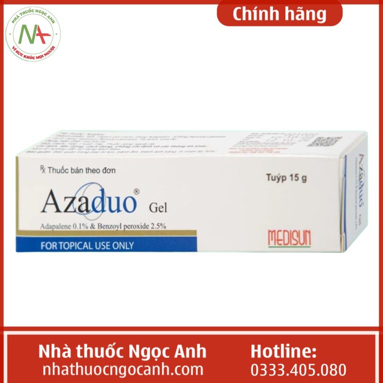 Thuốc Azaduo Gel 15g có đẩy mụn không, giá bao nhiêu, mua ở đâu