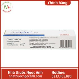 Thuốc Azaduo Gel 15g có đẩy mụn không, giá bao nhiêu, mua ở đâu