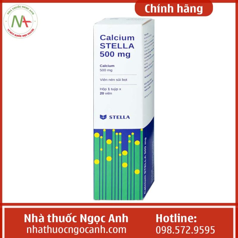 Thuốc Calcium Stella 500mg là thuốc gì, giá bao nhiêu, mua ở đâu