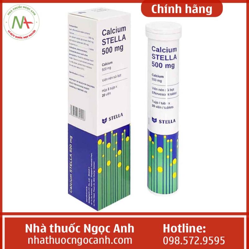 Thuốc Calcium Stella 500mg là thuốc gì, giá bao nhiêu, mua ở đâu