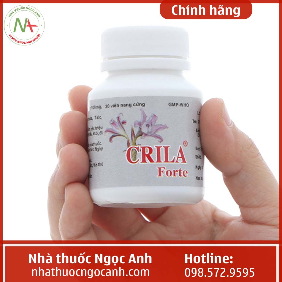 Thuốc Crila Forte 500mg là thuốc gì, giá bao nhiêu, mua ở đâu?