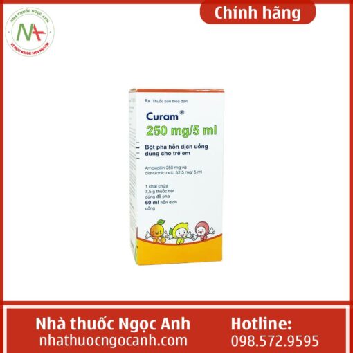 Thuốc Curam 250mg/5ml cách pha là gì, giá bao nhiêu, mua ở đâu