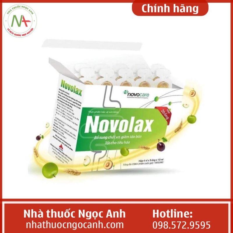 Novolax là thuốc gì, uống trước hay sau ăn, giá bao nhiêu, mua ở đâu
