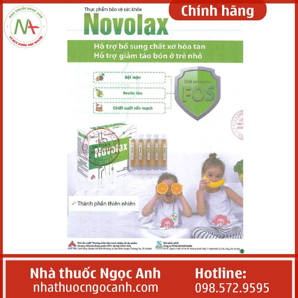 Thuốc Novolax 10ml giá bao nhiêu, liều dùng, uống trước hay sau ăn?