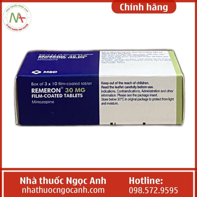 Thuốc Remeron 30mg có phải thuốc ngủ không, giá bao nhiêu, mua ở đâu