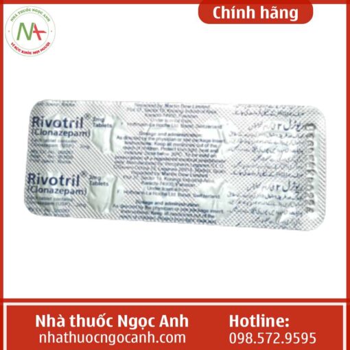 Thuốc Rivotril 2mg Roche tác dụng phụ, giá bao nhiêu, mua ở đâu?