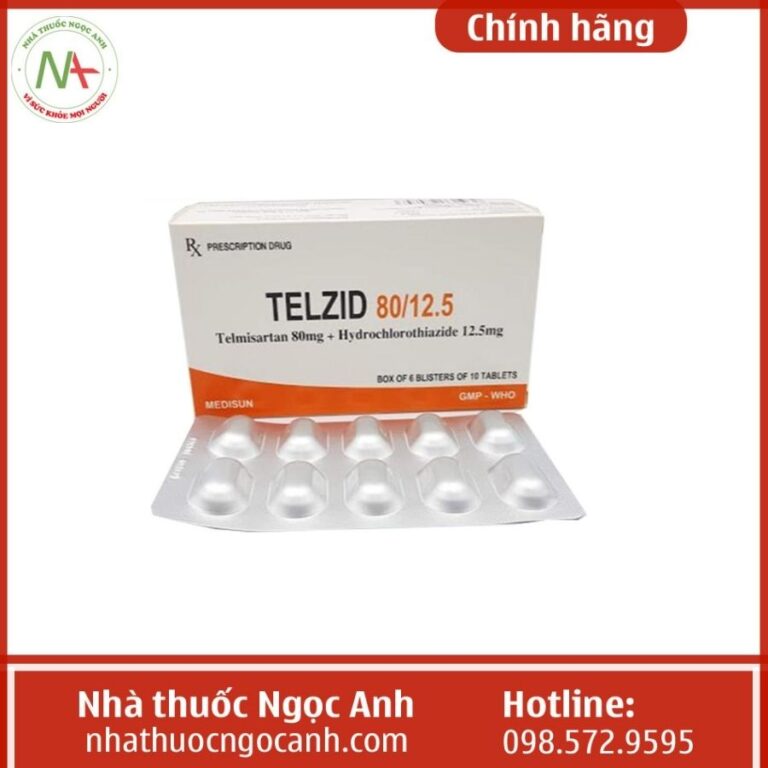 Thuốc Telzid 80/12.5 là thuốc gì, tác dụng gì, giá bao nhiêu, mua ở đâu