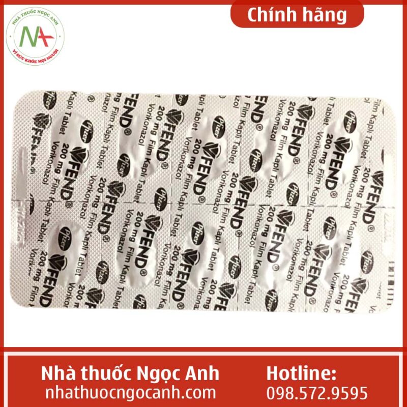 Thuốc Vfend Voriconazole 200mg là thuốc gì, giá bao nhiêu, mua ở đâu