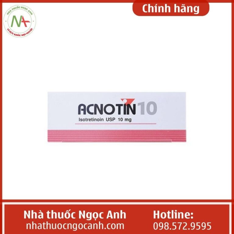 [ CHÍNH HÃNG ] Thuốc Acnotin 10mg công dụng, liều dùng, giá bán.