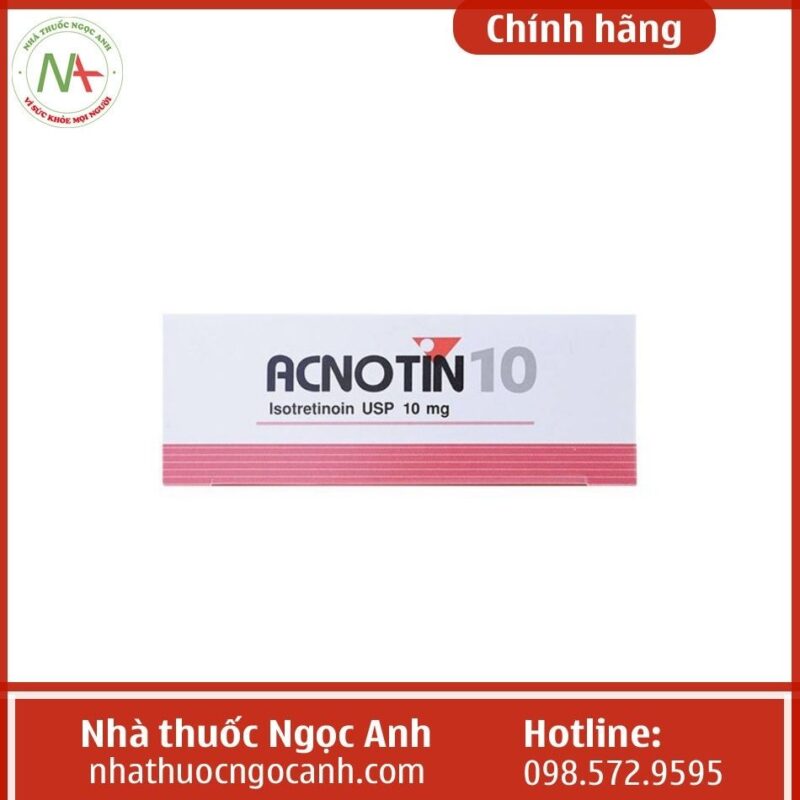 [ CHÍNH HÃNG ] Thuốc Acnotin 10mg công dụng, liều dùng, giá bán.
