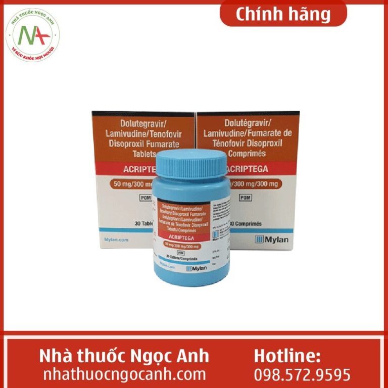 Thuốc Acriptega 50mg/300mg/300mg là thuốc gì, giá bao nhiêu, mua ở đâu