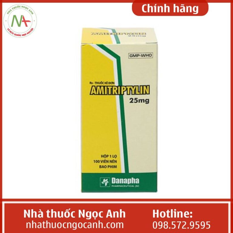 Thuốc Amitriptylin 25mg Danapha là thuốc gì, giá bao nhiêu, mua ở đâu