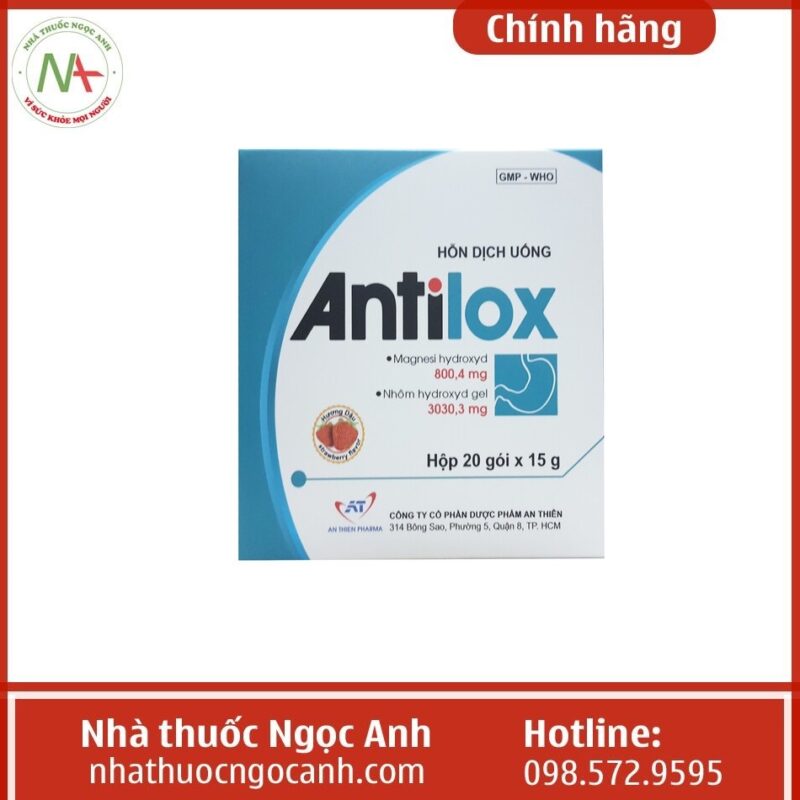 (chính hãng) Thuốc Antilox có tác dụng như thế nào? Liều dùng và chỉ định