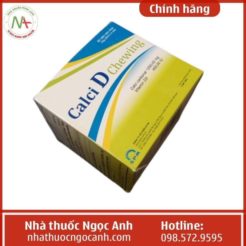 Thuốc Calci D Chewing 1250mg là thuốc gì, giá bao nhiêu, mua ở đâu