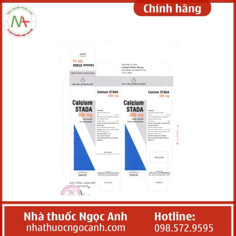 [CHÍNH HÃNG] Viên sủi Calcium Stella 500mg: Công dụng, lưu ý, giá bán