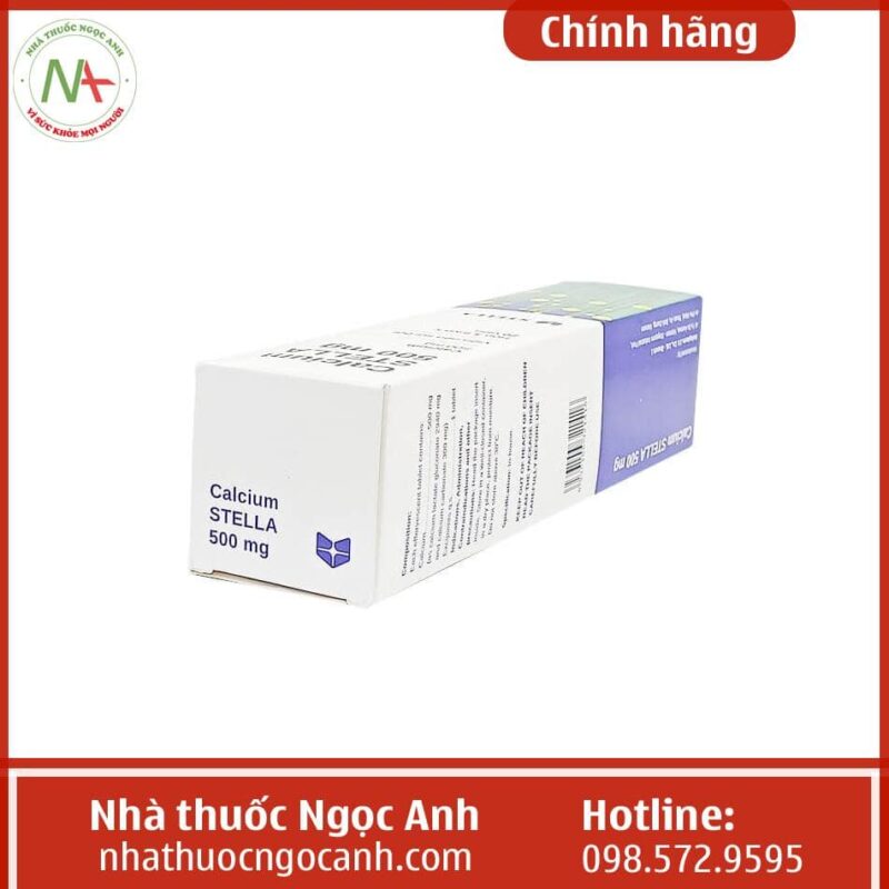 [CHÍNH HÃNG] Viên sủi Calcium Stella 500mg: Công dụng, lưu ý, giá bán