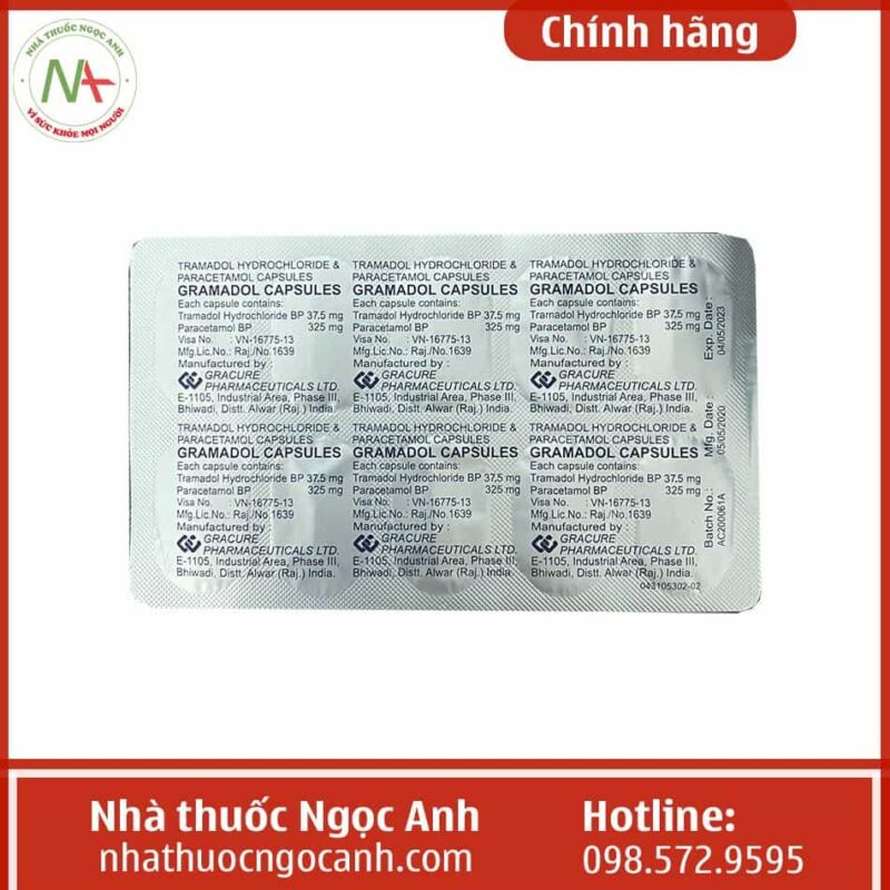 Thuốc Gramadol Capsules là thuốc gì, mua ở đâu, giá bao nhiêu?