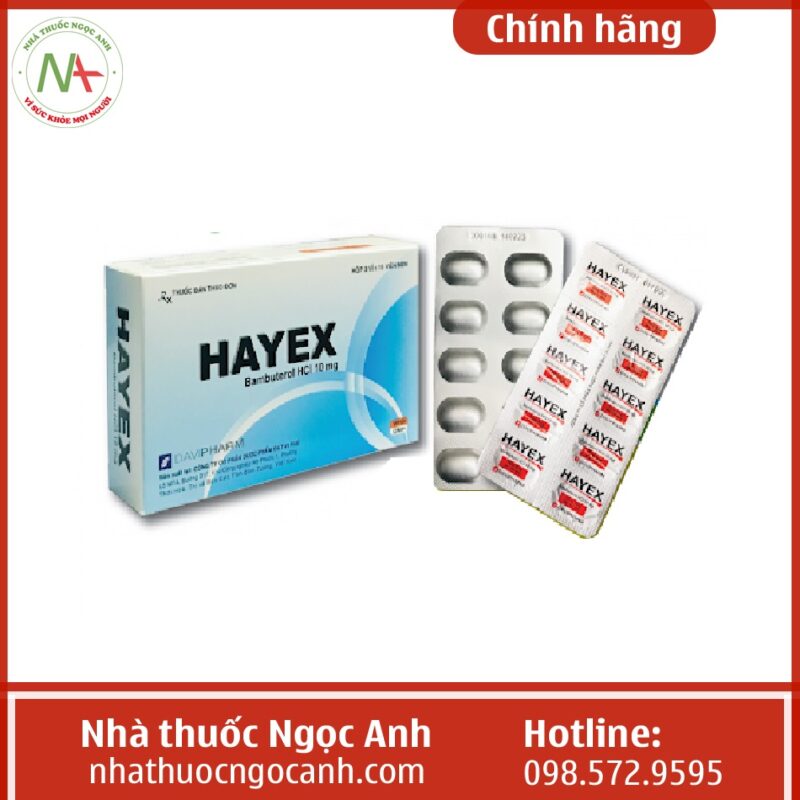 Thuốc Hayex 10 mg là thuốc gì, có tác dụng gì, giá bao nhiêu, mua ở đâu