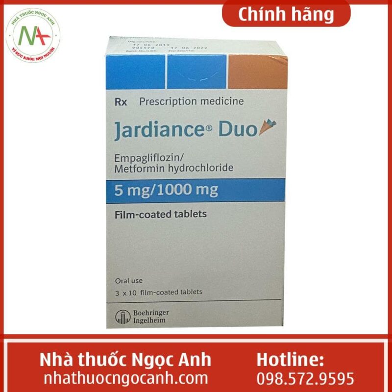 Thuốc Jardiance Duo 5mg/1000mg là thuốc gì, mua ở đâu, giá bao nhiêu?