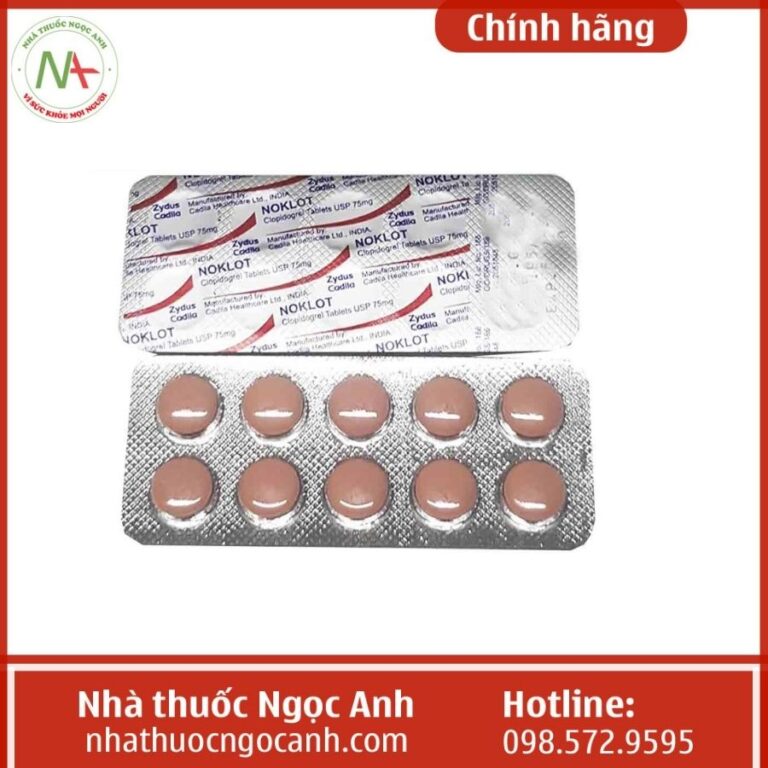 Thuốc Noklot 75mg, công dụng điều trị, liều dùng và thận trọng?