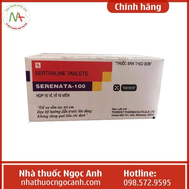 [CHÍNH HÃNG] Thuốc Serenata 100mg - thuốc điều trị trầm cảm
