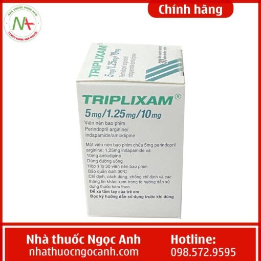 [CHÍNH HÃNG] Thuốc Triplixam 5mg/1.25mg/10mg là gì? Mua ở đâu?