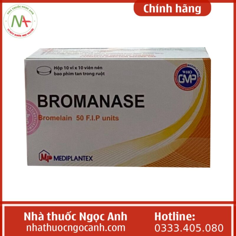 Thuốc Bromanase 50 là thuốc gì, có tác dụng gì, giá bao nhiêu, mua ở đâu