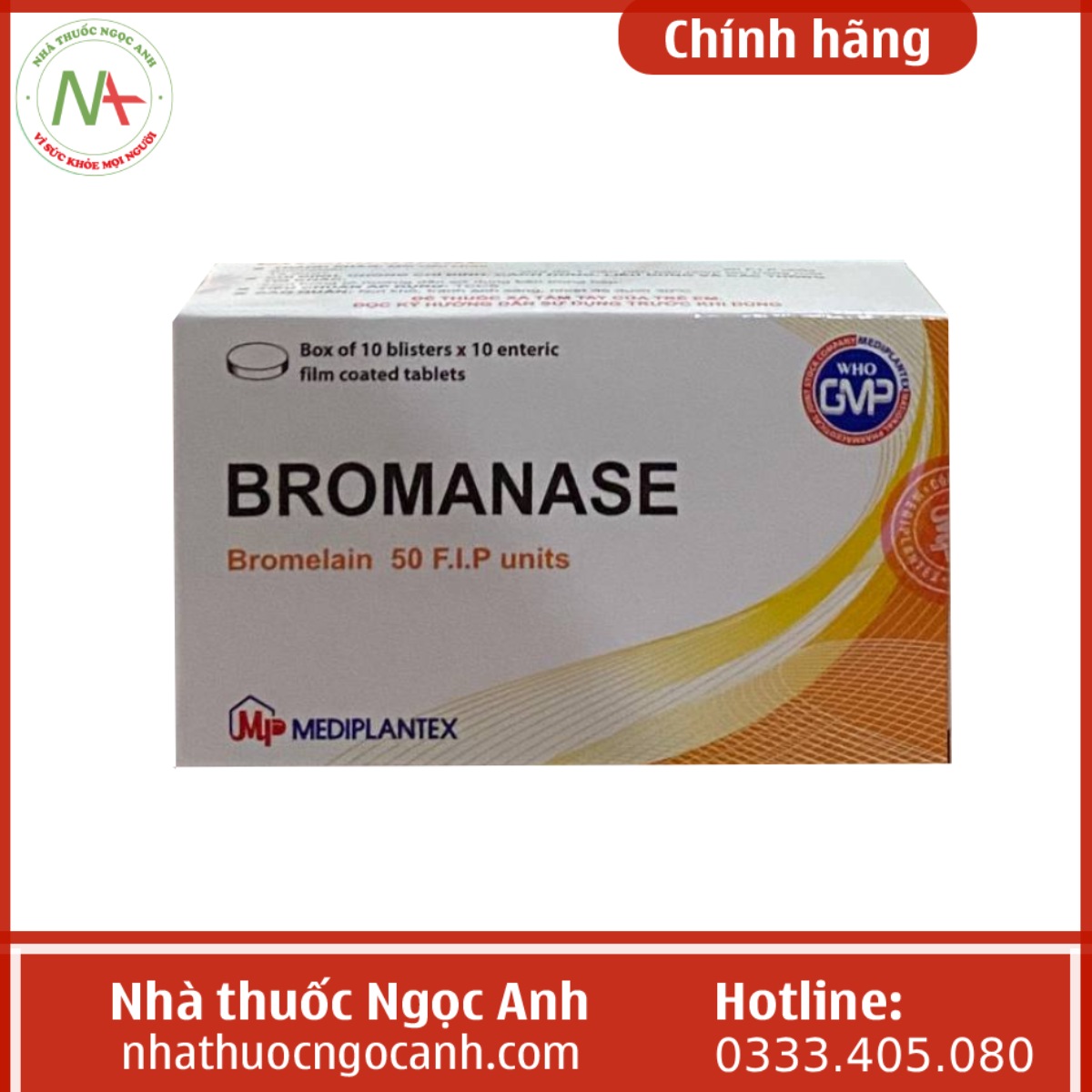Thuốc Bromanase 50 là thuốc gì, có tác dụng gì, giá bao nhiêu, mua ở đâu