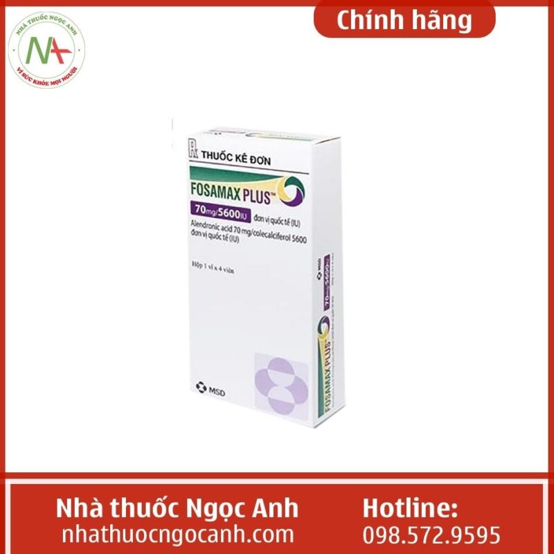 Thuốc Fosamax Plus 70mg/5600IU có tác dụng gì? Cách dùng, liều dùng?