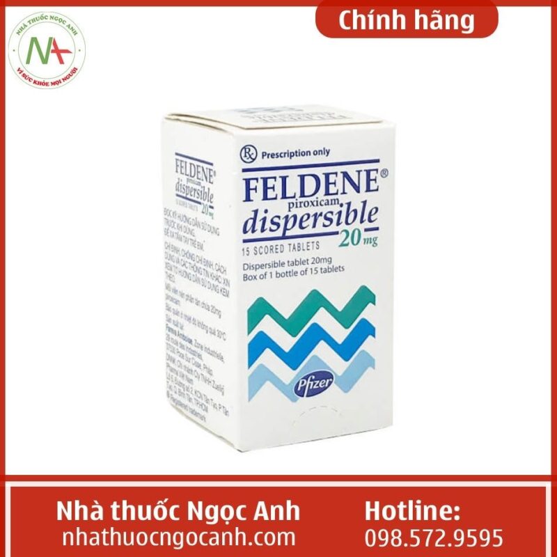 Thuốc Feldene dispersible 20mg là thuốc gì, giá bao nhiêu, mua ở đâu