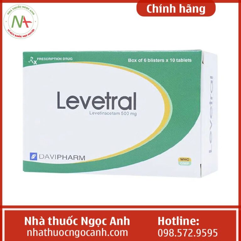 Thuốc Levetral 500mg Hộp 60 viên có tác dụng gì, mua ở đâu, giá bao nhiêu?