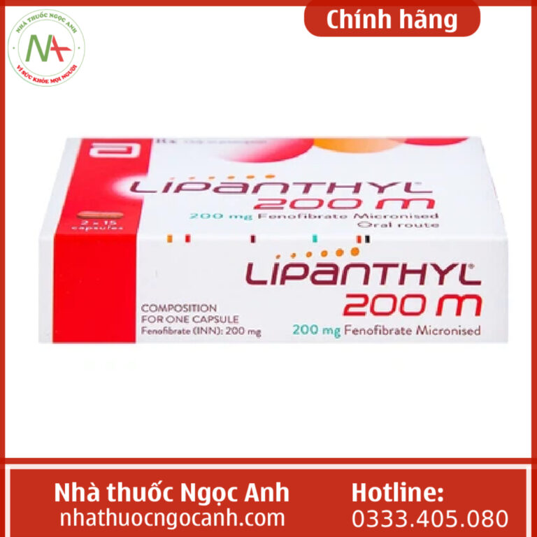 Thuốc Lipanthyl 200M có tác dụng gì, giá bao nhiêu, mua ở đâu?