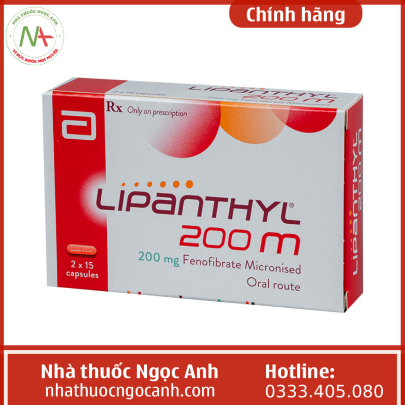 Thuốc Lipanthyl 200M có tác dụng gì, giá bao nhiêu, mua ở đâu?