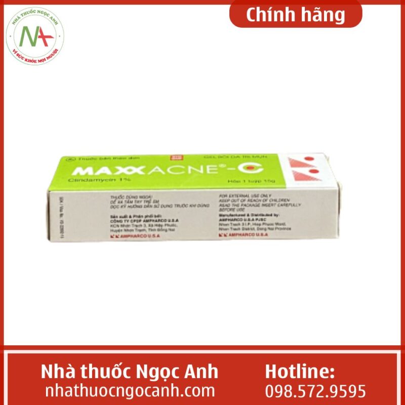 Thuốc Maxxacne-C có trị mụn viêm không, giá bao nhiêu, mua ở đâu
