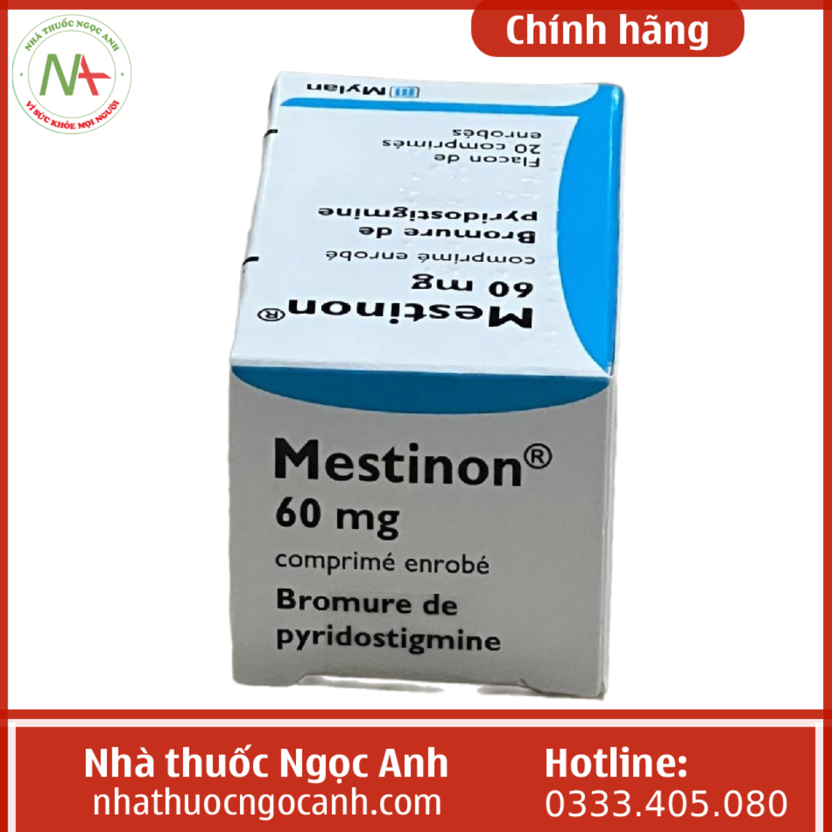 Thuốc Mestinon 60mg Mylan là thuốc gì, giá bao nhiêu, mua ở đâu