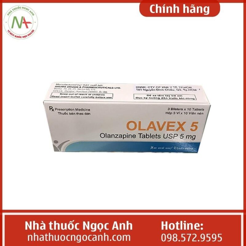 Thuốc chống loạn thần Olavex 5 giá bao nhiêu? mua ở đâu?