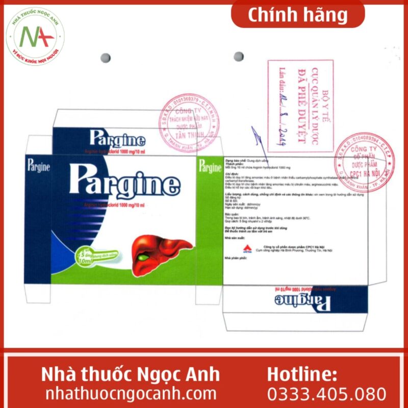 Thuốc Pargine 1000mg là thuốc gì, có tác dụng gì, giá bao nhiêu, mua ở đâu