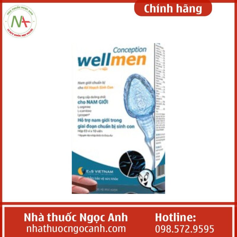 Thuốc bổ tinh trùng Wellmen Conception giá bao nhiêu, mua ở đâu