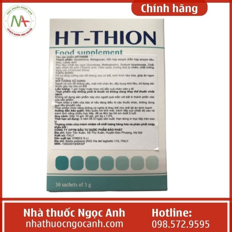 Thuốc HT-Thion là thuốc gì, có tác dụng gì, giá bao nhiêu, mua ở đâu