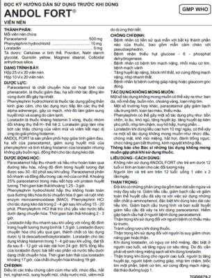 Andol Fort có tác dụng gì, có tốt không, giá bao nhiêu, mua ở đâu