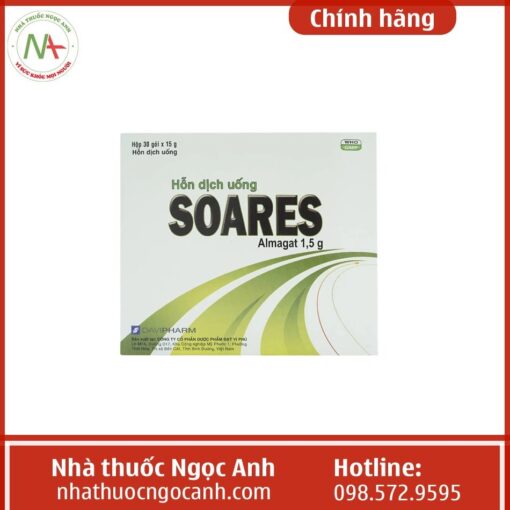 Soares có tác dụng điều trị các bệnh về viêm loét dạ dày - tá tràng