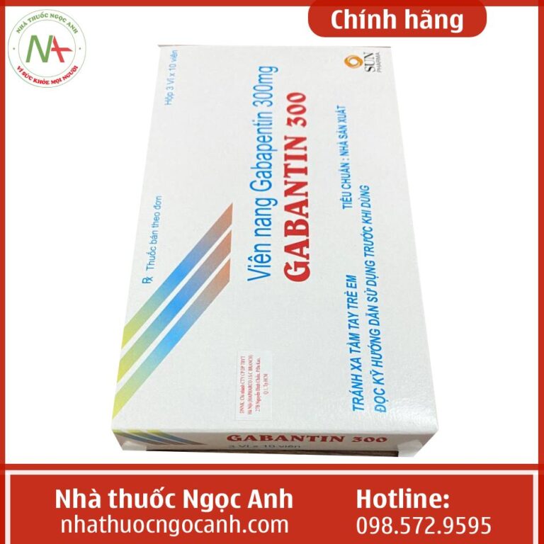 Thuốc Gabantin 300 Sun Pharma là thuốc gì, giá bao nhiêu, mua ở đâu