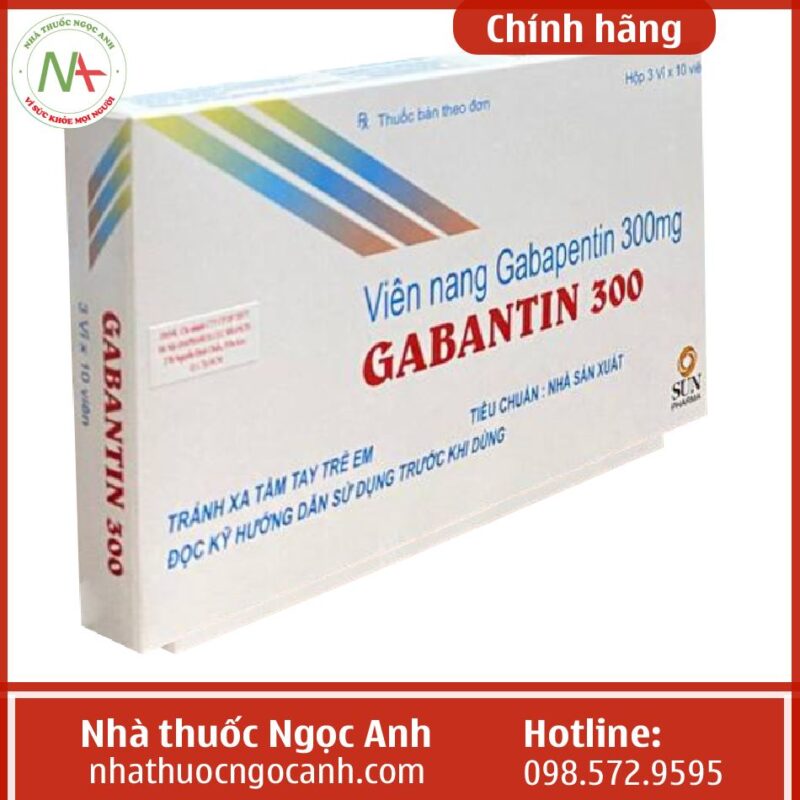 Thuốc Gabantin 300 Sun Pharma là thuốc gì, giá bao nhiêu, mua ở đâu