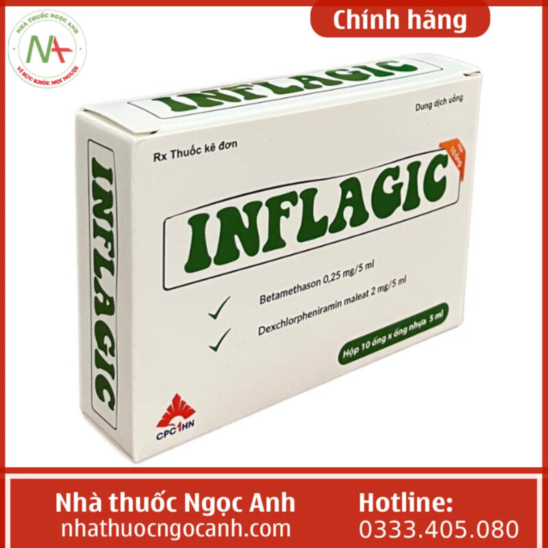 Thuốc Inflagic 5ml có phải kháng sinh không, mua ở đâu, giá bao nhiêu?
