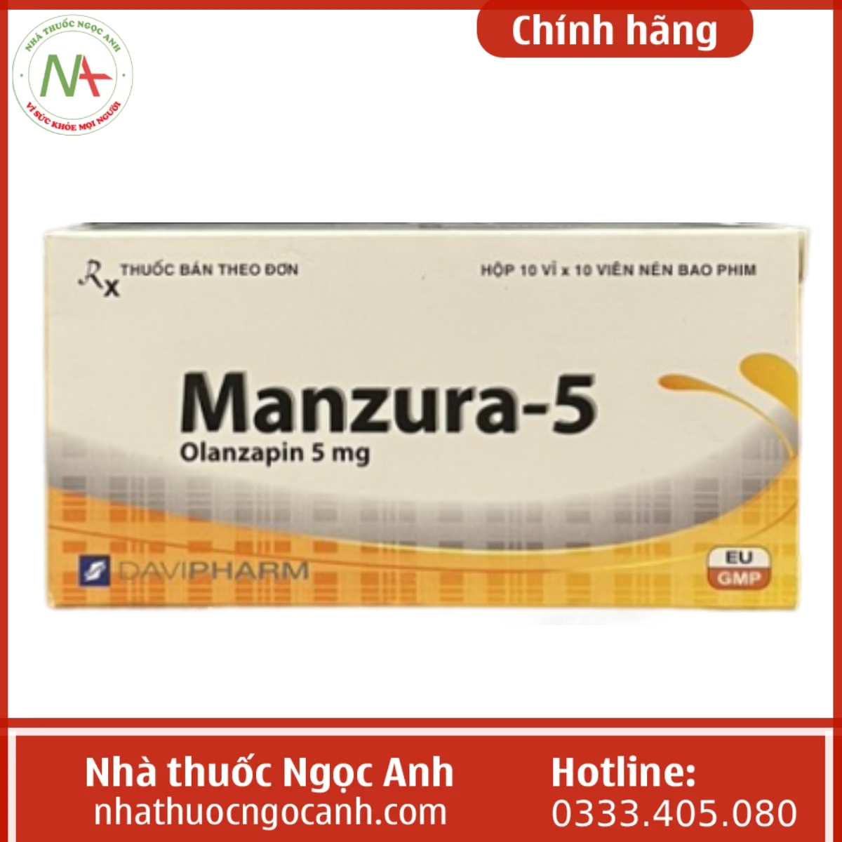 Thuốc Manzura-5 là thuốc gì, có tác dụng gì, giá bao nhiêu, mua ở đâu