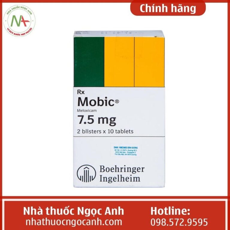 Mobic 7.5 mg là thuốc gì? Lưu ý khi sử dụng Mobic 7.5 mg?